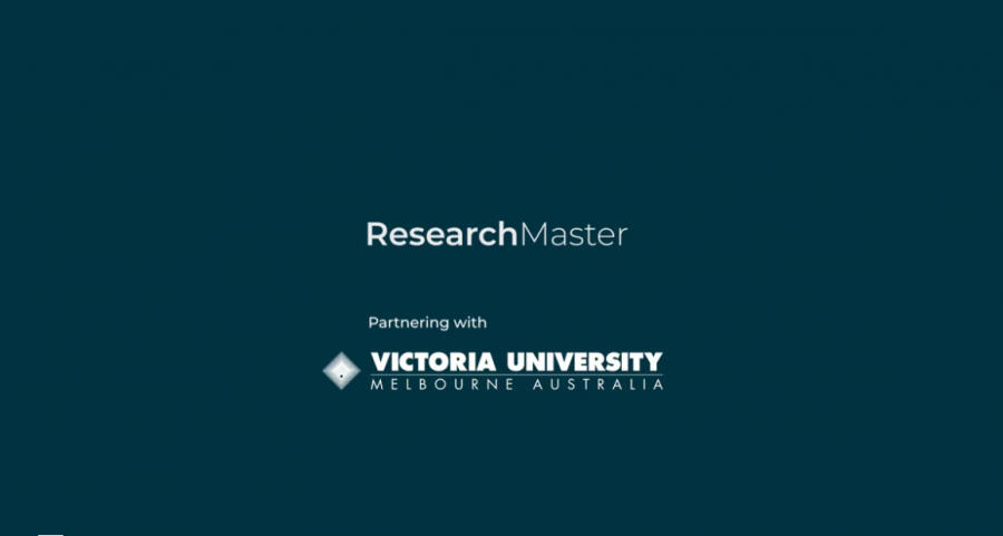 ResearchMaster Partnering with Victoria University - ResearchMaster